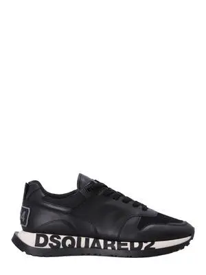 Dsquared2 Running Leather Sneakers - Black