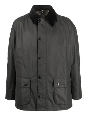 Barbour Ashby Wax Shirt Jacket Grey