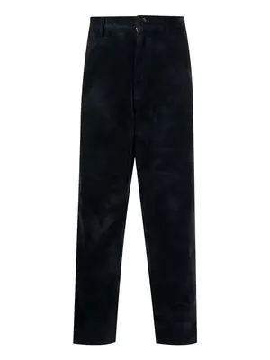 Comme Des Garçons Mid-rise Corduroy Trousers - Blue