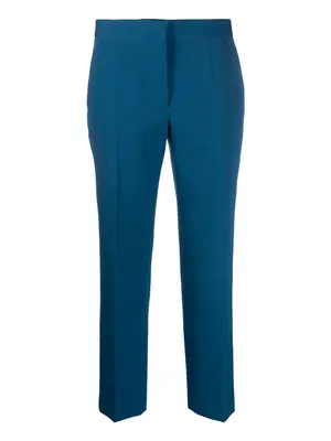JIL SANDER Tailored Cropped Trousers - Blue