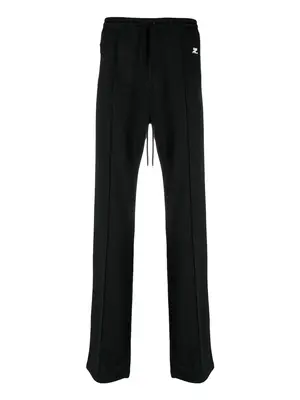 COURREGES Logo-patch Track Pants - Black