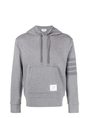 Thom Browne Sleeve Stripe Hoodie - Grey