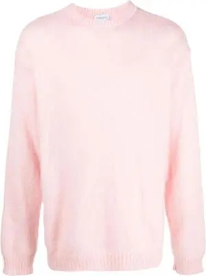 FAMILY FIRST Logo-patch Mohair-blend Jumper - Pink