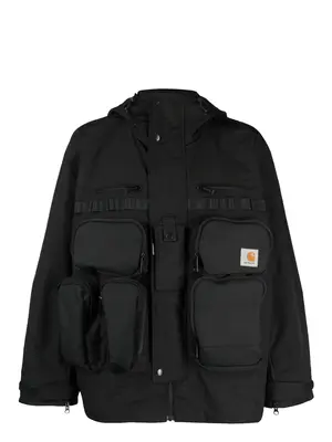 Junya Watanabe Multi-pockets Hooded Jacket - Black