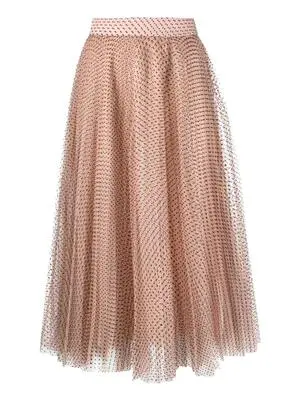 PHILOSOPHY DI LORENZO SERAFINI Polka-dot Tulle Midi Skirt