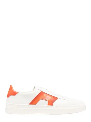 Santoni Double Buckle Low-top Sneakers - White