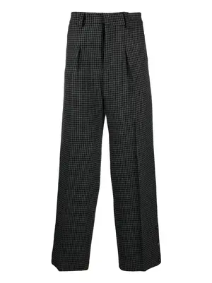 Nanushka Wilco Houndstooth Trousers - Black