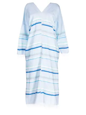 LEMLEM Ruki Stripe-print Dress - Blue