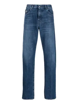 VERSACE Versace Straight-Leg Mid-Rise Jeans