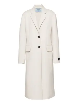 PRADA Prada Single-Breasted Cashgora Coat