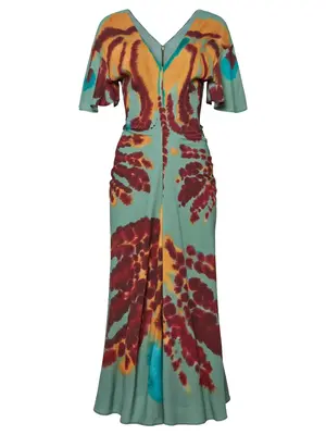 Altuzarra Pelopenese Tie-dye Midi Dress - Blue