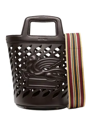 Etro Coffa Leather Bucket Bag - Brown