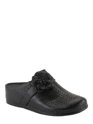 SPRING STEP SHOES Lilybean Wedge Mule - Black