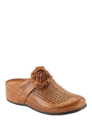 SPRING STEP SHOES Lilybean Wedge Mule - Camel
