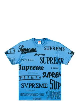 Supreme Multi Logo Tee - Blue