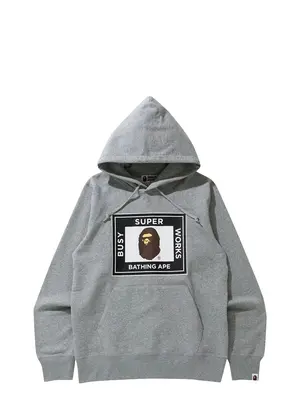 A BATHING APE Super Busy Works Pullover Hoodie - Grey