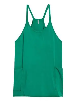 Free People Hot Shot Racerback Tank Minidress - Green Glow