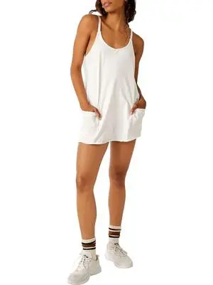 Free People Hot Shot Racerback Tank Minidress - White