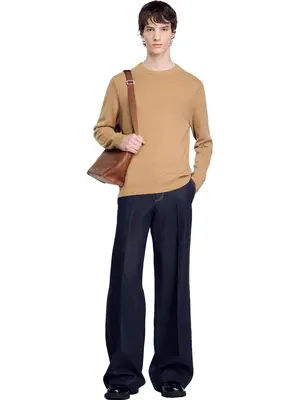 Sandro Cashmere Sweater Camel