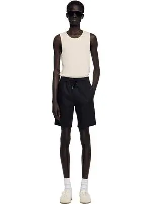 Sandro Cotton Shorts - Black