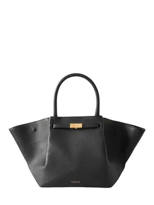 DEMELLIER New York Textured-leather Tote - Black
