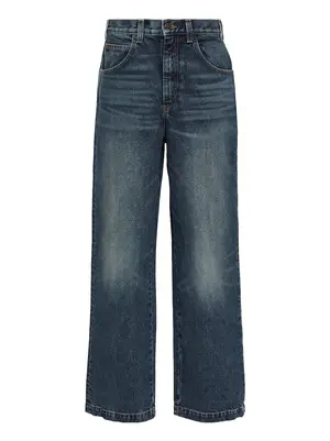 NILI LOTAN Aaron Wide-leg Jeans - Blue