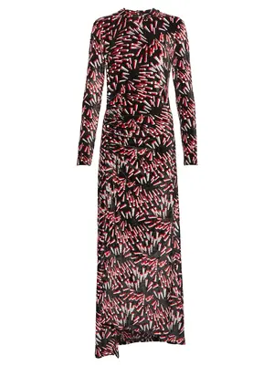 Rabanne Printed Velvet Maxi Dress - Multicoloured