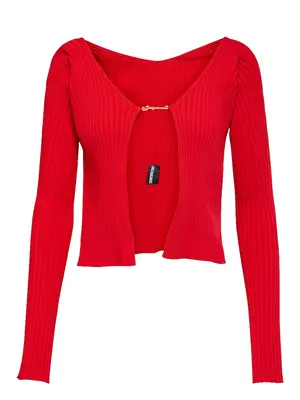 Jacquemus La Maille Pralu Longue Cardigan - Red