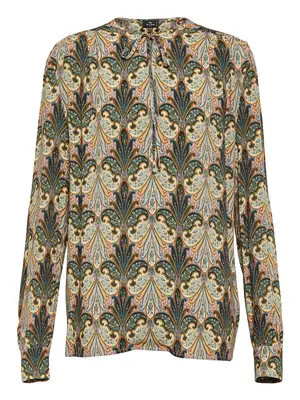 Etro Printed Tie Detailed Blouse - Multicoloured