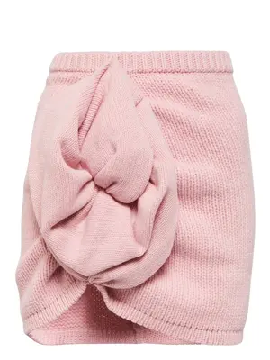 Magda Butrym Cashmere Miniskirt - Pink