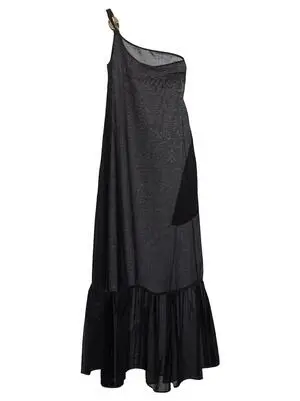 Stella McCartney Falabella Cotton Midi Dress - Black