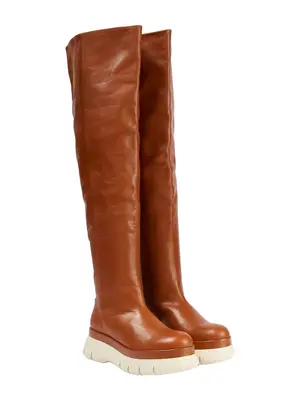 Isabel Marant Malyx Leather Over-the-knee Boots - Brown