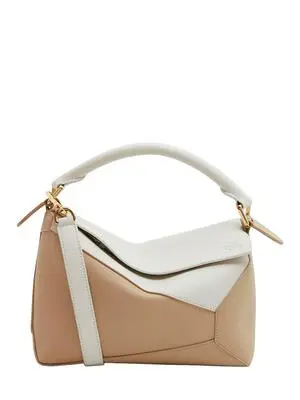 Loewe Loewe Puzzle Edge Small Top-Handle Bag Soft White/paper Craft