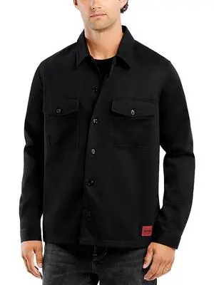 Hugo Enalu Oversized Fit Shirt Jacket - Black