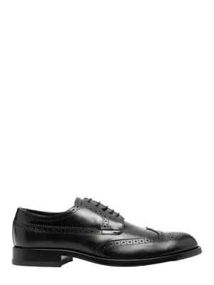 TOD'S Polished-finish Lace-up Brogues - Black