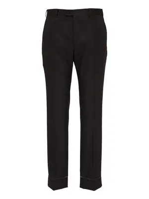 Brioni Straight-leg Tailored Wool Trousers - Grey