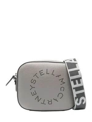 Stella McCartney Perforated-logo Crossbody Bag - Grey