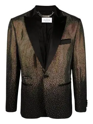 Philipp Plein Lord Rhinestone-embellished Blazer - Black