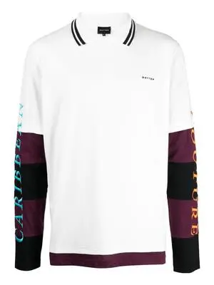 BOTTER Layered-effect Logo-embroidered T-shirt - White