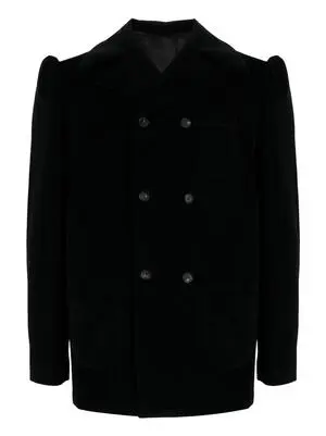 EGONLAB Double-breasted Velvet Blazer