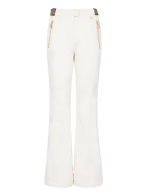 Balmain Monogram-stripes Ski Trousers - White