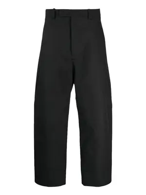 CRAIG GREEN Wide-leg Cropped Trousers - Black