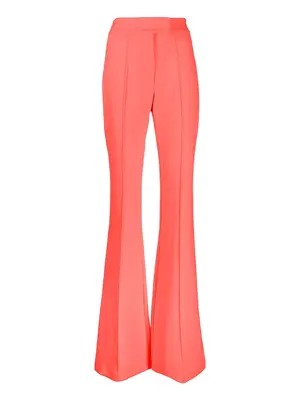 Alex Perry High-waisted Flared Trousers - Red