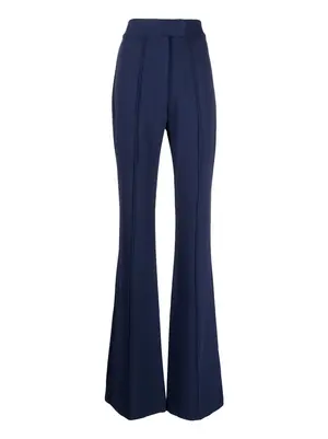 Alex Perry High-waisted Flared Trousers - Blue
