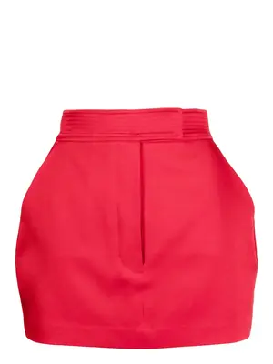 Alex Perry High-waisted Mini Skirt - Red