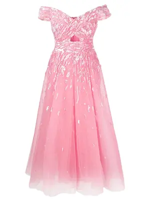 Zuhair Murad Off-shoulder Gown - Pink