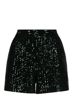 Elie Saab High-waist Sequinned Shorts - Black