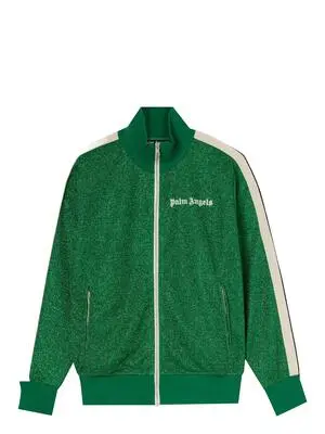 Palm Angels Lurex Track Jacket - Green