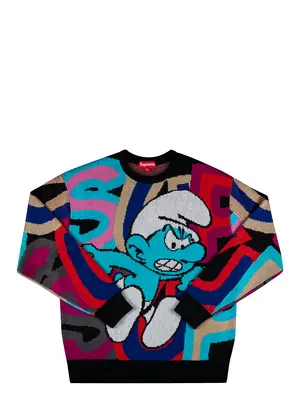 Supreme X Smurfs Sweater - Black
