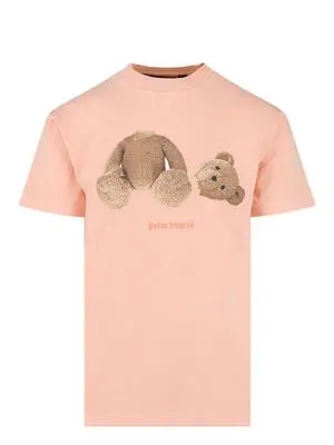 Palm Angels Bear Classic Tee 'salmon Fluorescent - Orange